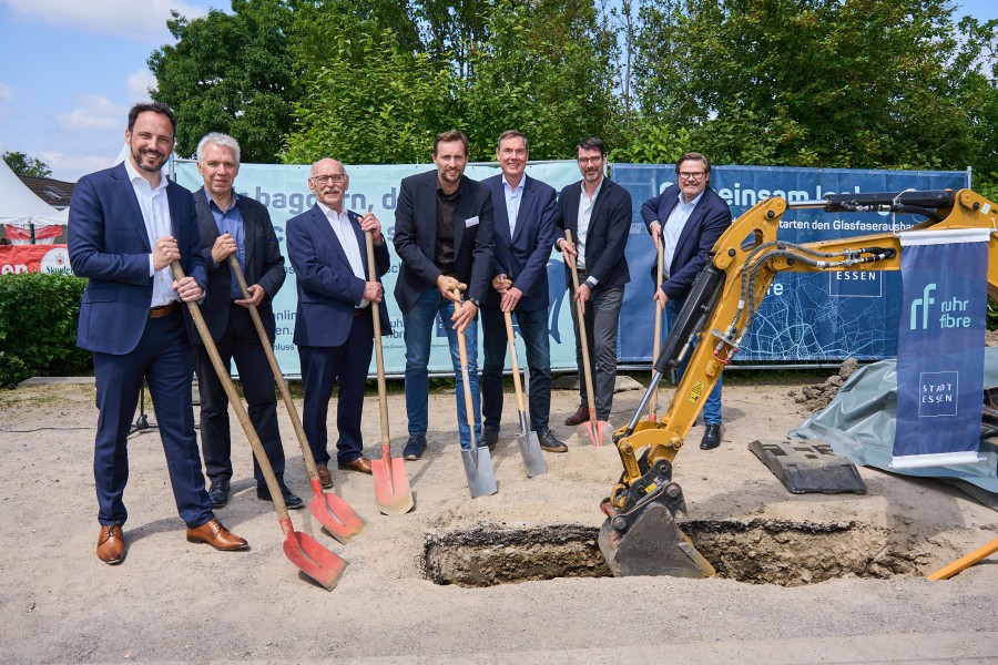 Startschuss für ruhrfibre-Glasfaserausbau gefallen - essen.de