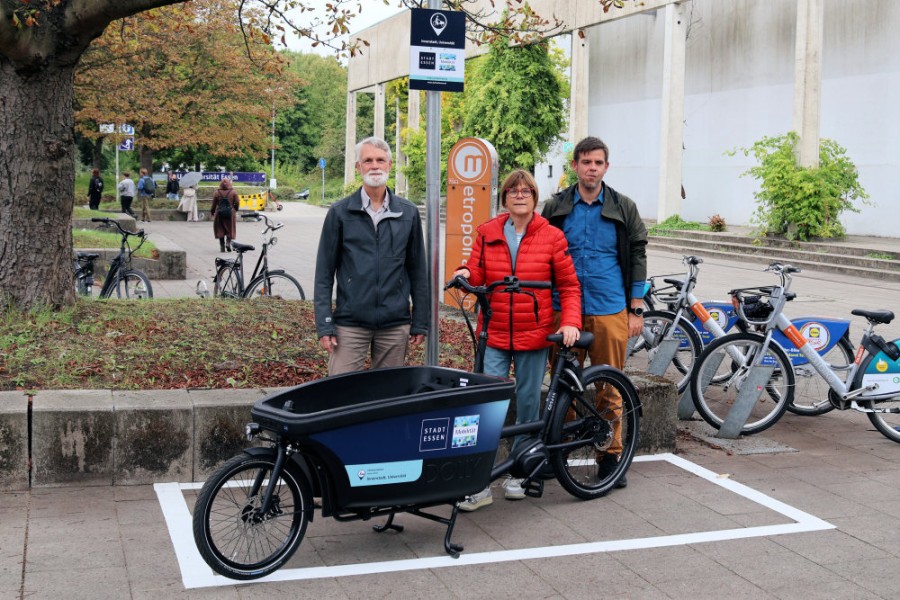 Neuer Standort für das StadtLastenRad Essen an der Universität in ...